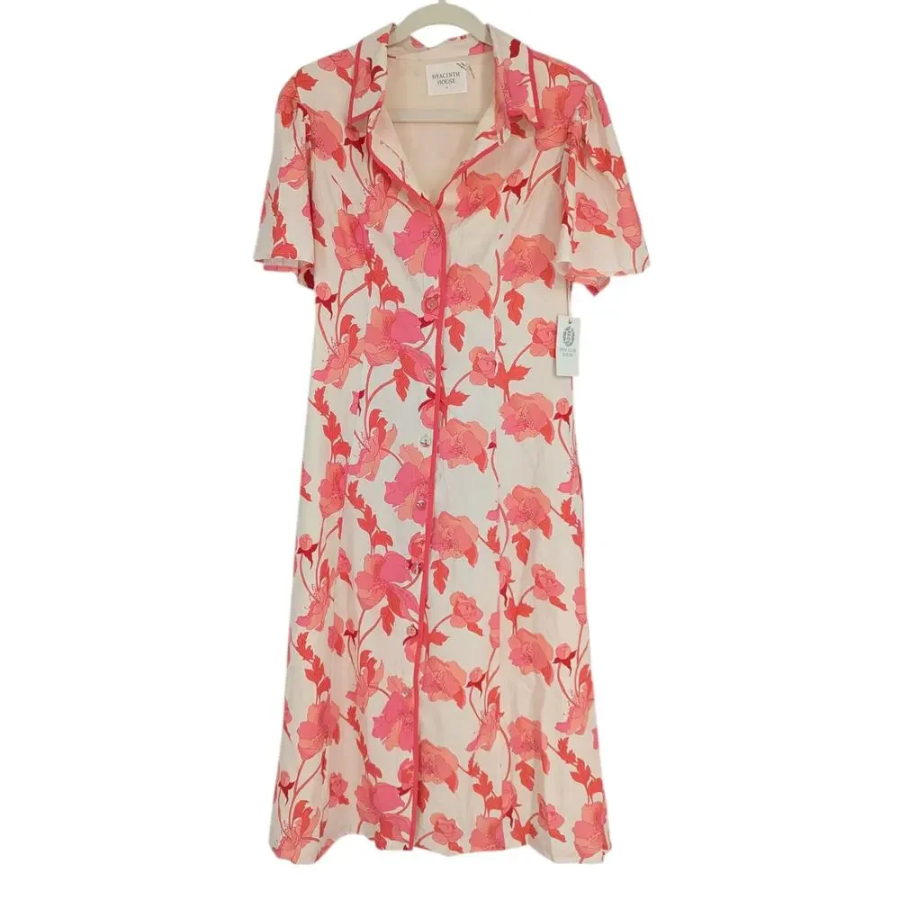 Tuckernuck | Dresses | Hyacinth House Tuckernuck Floral Midi Dress Pink ...